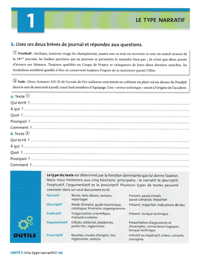 Texte Narratif | PDF