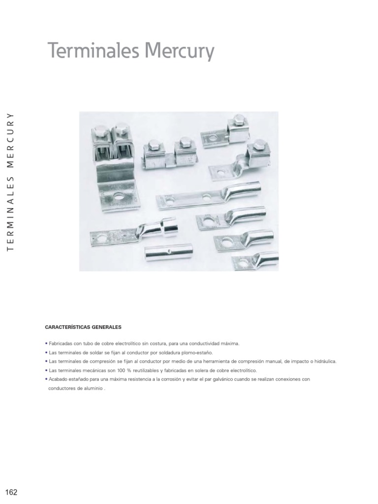 Catalogo-TERMINALES MERCURY | PDF | Cobre | Construcción