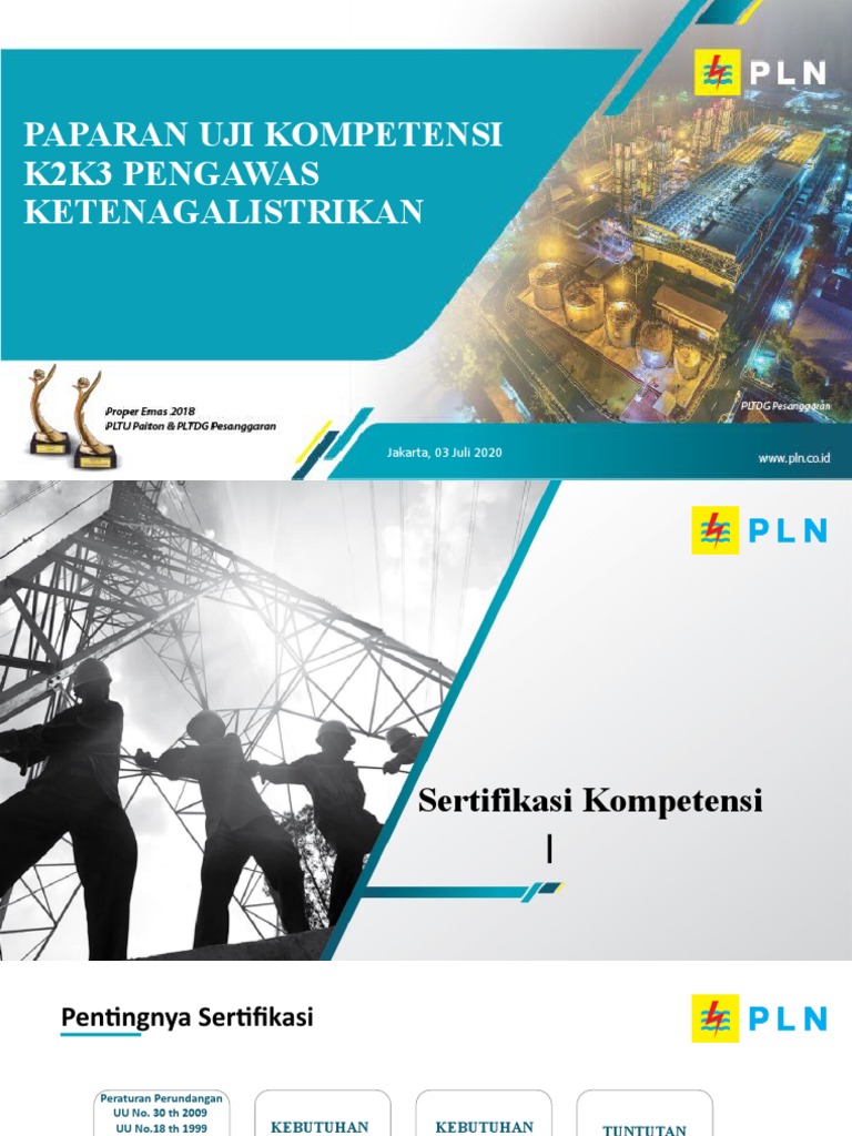 Sertifikasi K2K3 Tenaga Ketenagalistrikan | PDF | Komputer | Teknologi ...