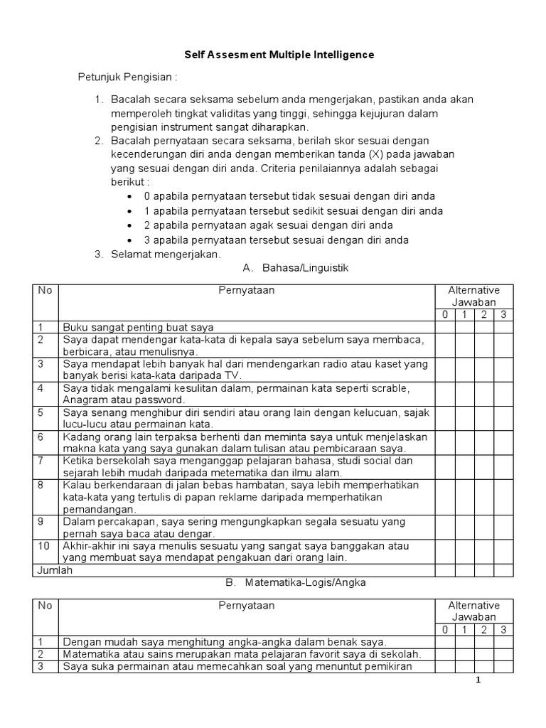 Multiple Intelligence | PDF