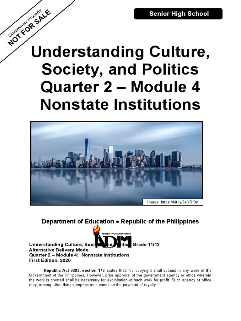 Ucsp11 q2 Mod4 Nonstateinstitutions Group 4 | PDF | Cooperative | Aids