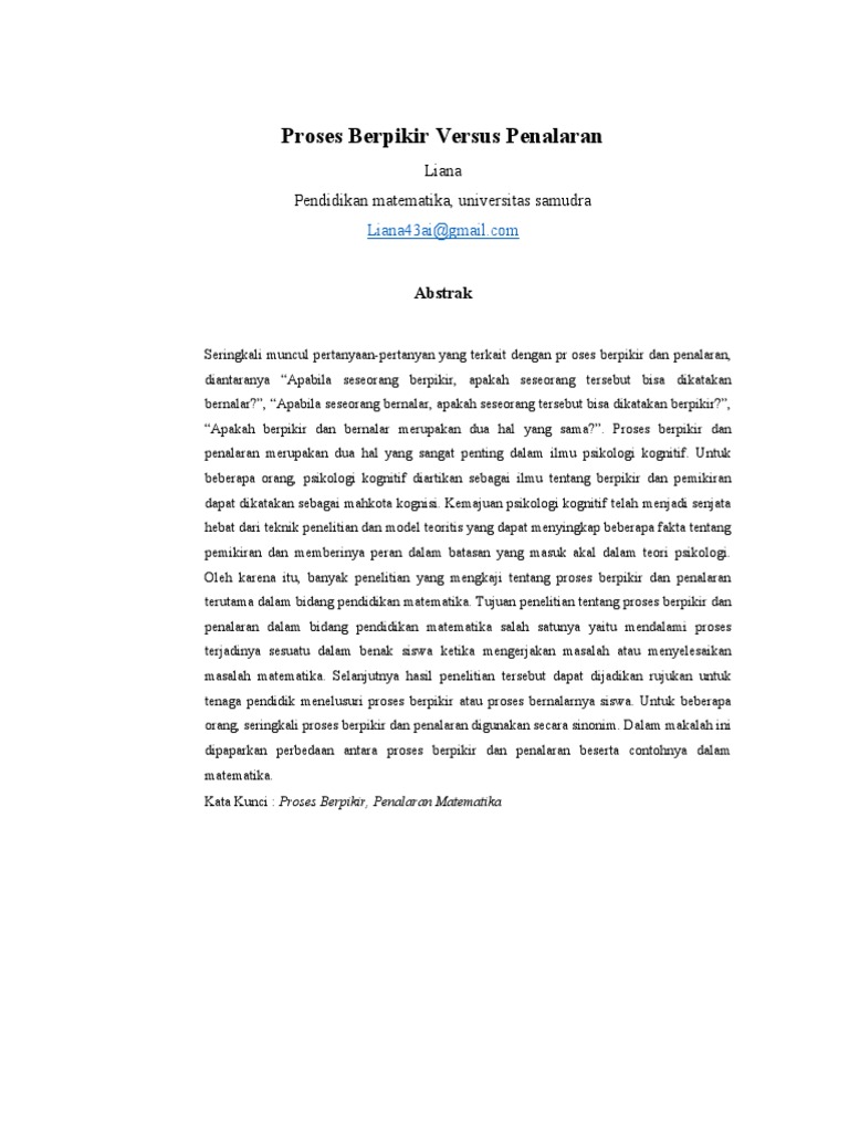 Format Penulisan Paper | PDF