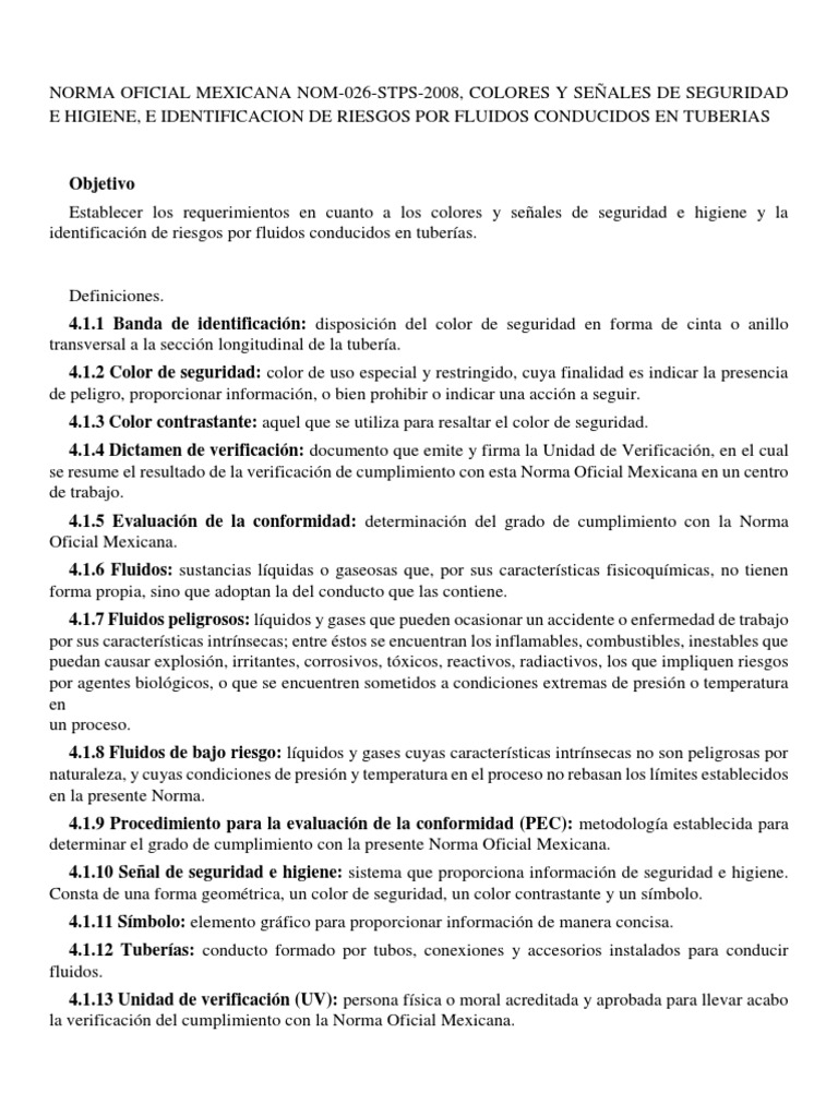 Resumen Nom 26 | PDF | Color | Rojo