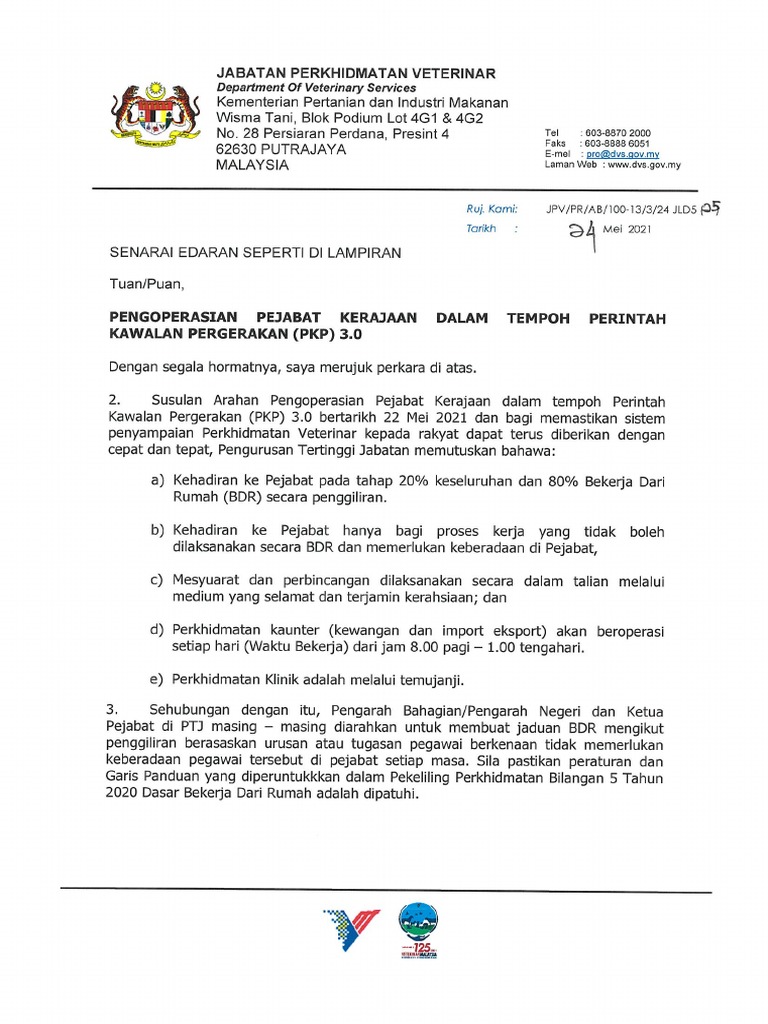 Surat Pengoperasian PKP 3.0 DVS - by KPPV | PDF