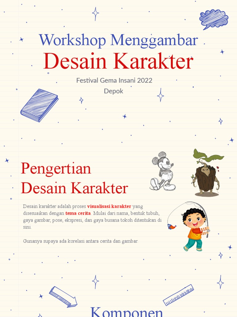 Workshop Menggambar Desain Karakter | PDF