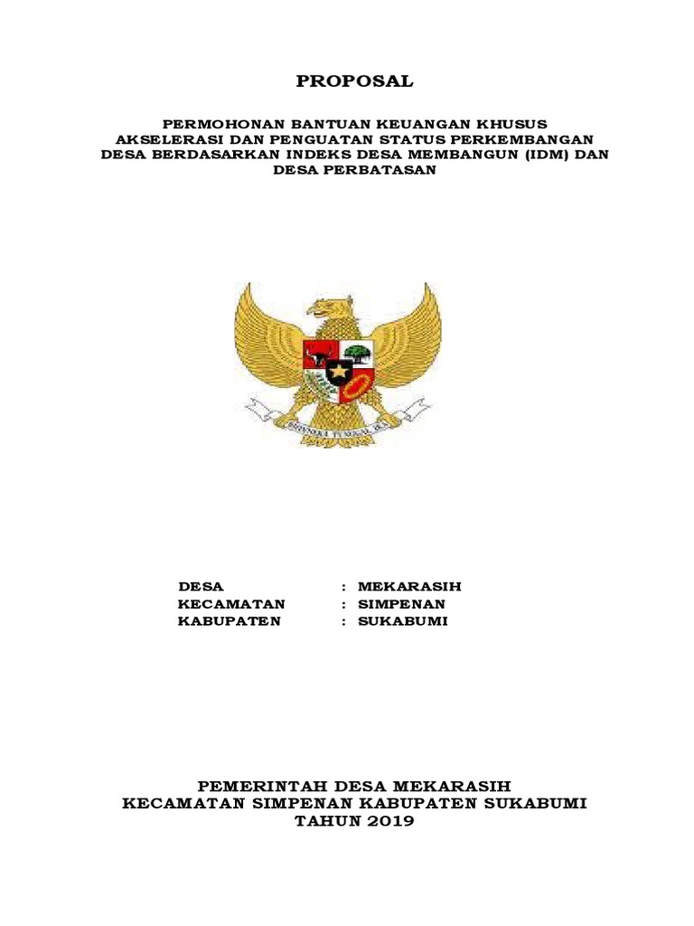 Contoh Proposal Awal | PDF