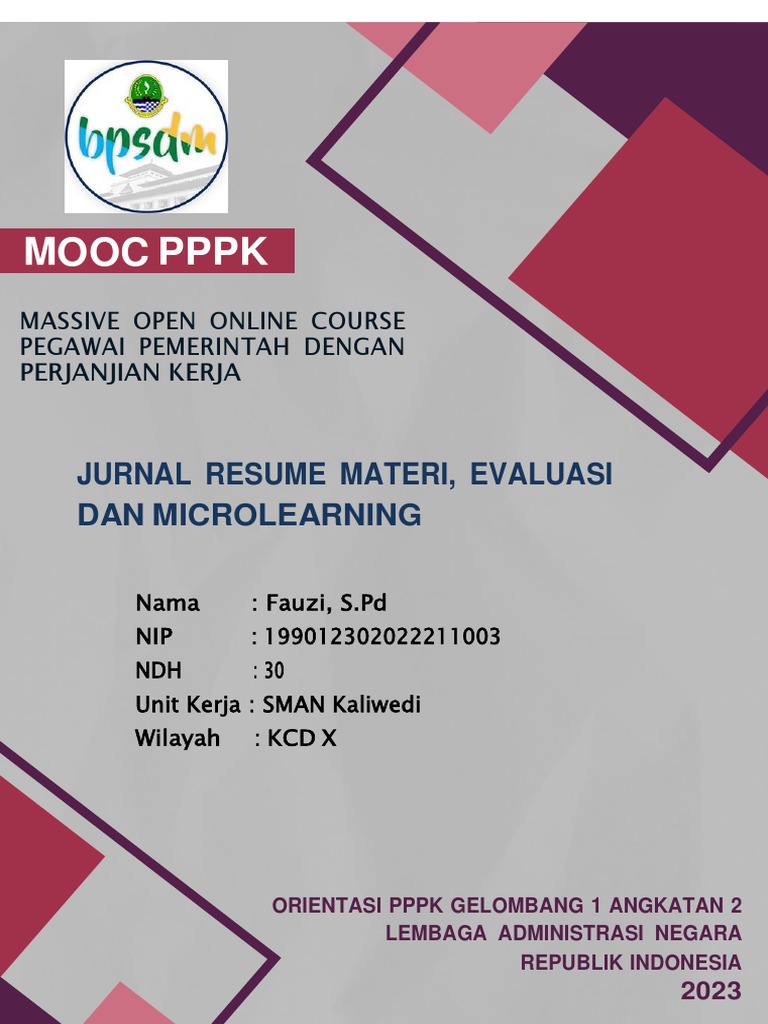 Jurnal Mooc Pppk2 30 Fauzi | PDF