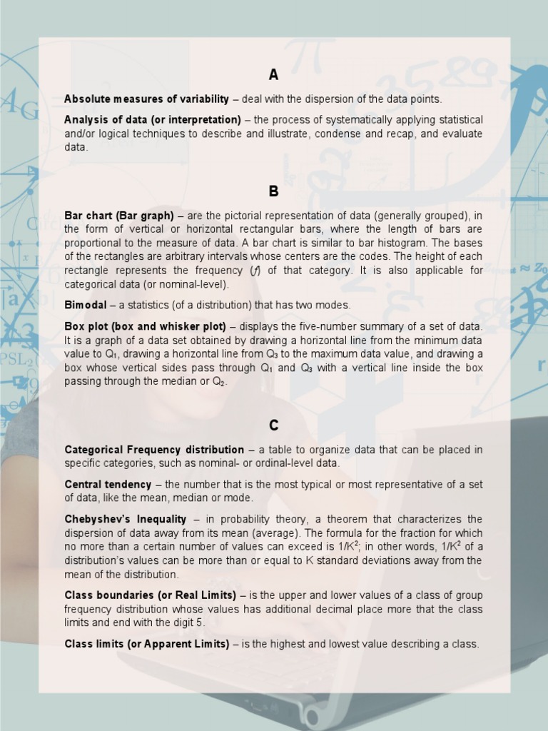 Statistics and Probability Dictionary | PDF | Skewness | Mode (Statistics)