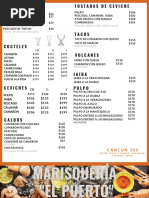 Menú Digital Restaurante Campomar | PDF | Mariscos | Alimentos