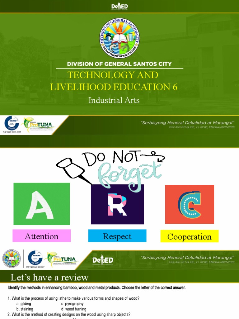 Cot3 - Industrial Arts 1 | PDF | Metals | Crafts