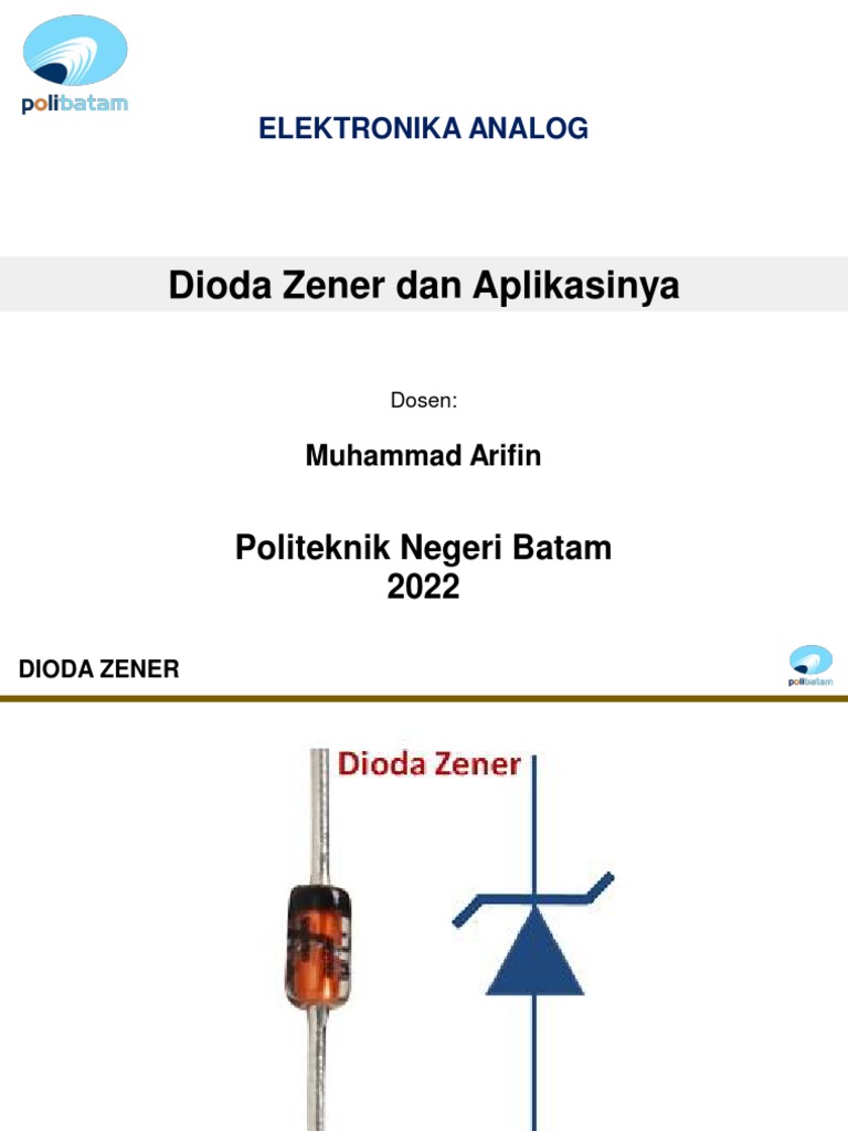 Dioda Zener: Fungsi & Aplikasi | PDF | Sains & Matematika