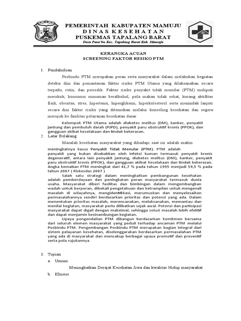 KAK PELACAKAN PTM | PDF