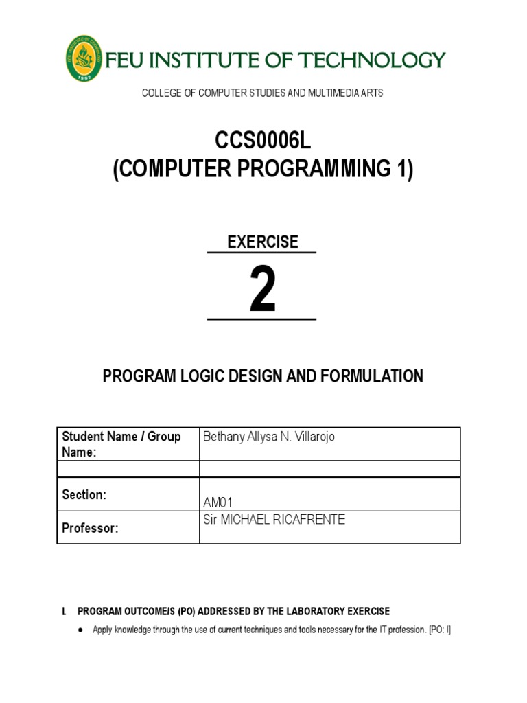 Villarojo Tfa2 | PDF | Theoretical Computer Science | Applied Mathematics
