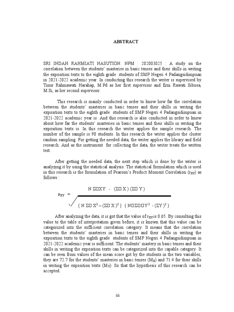 Abstract Indah | PDF | Statistics | Probability And Statistics