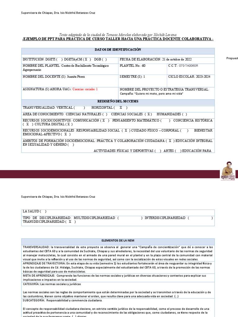 Ejemplo de PPT Basado en El Paec | PDF | Evaluación | Aprendizaje