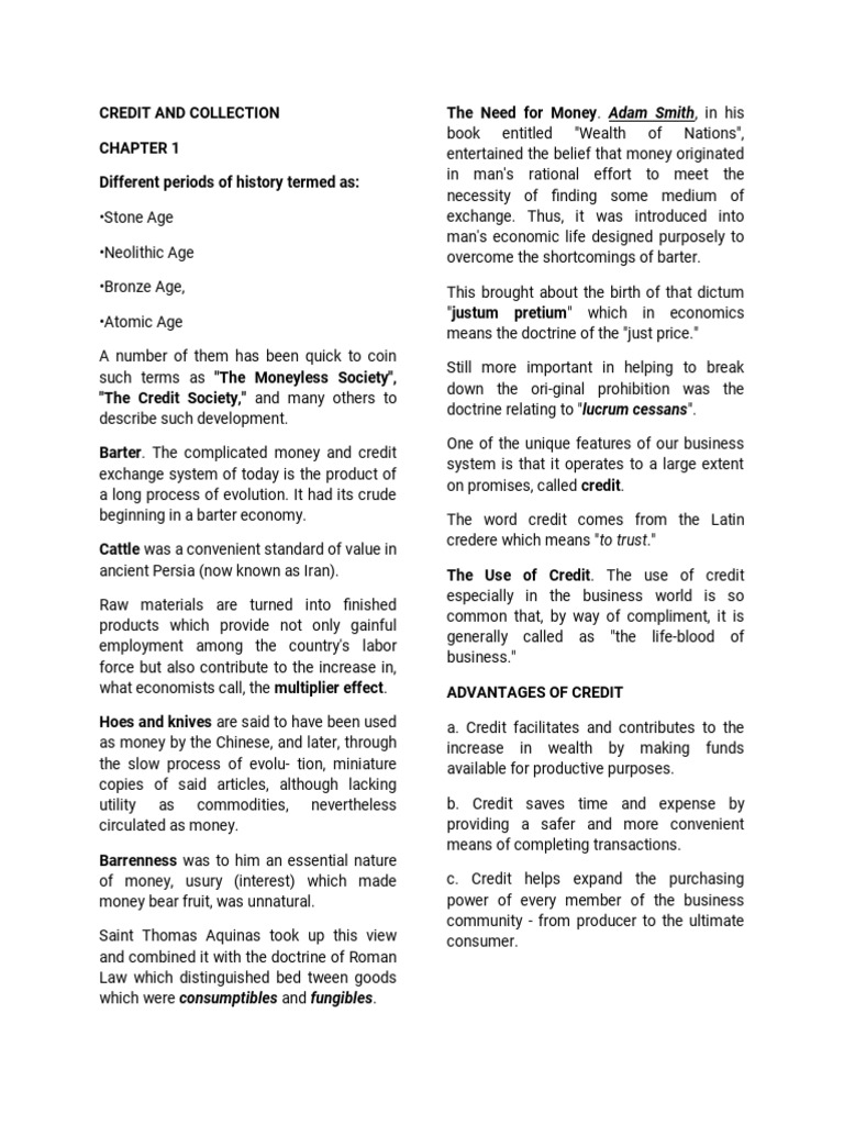 Credit & Collection Reviewer | PDF | Credit | Finance & Money Management