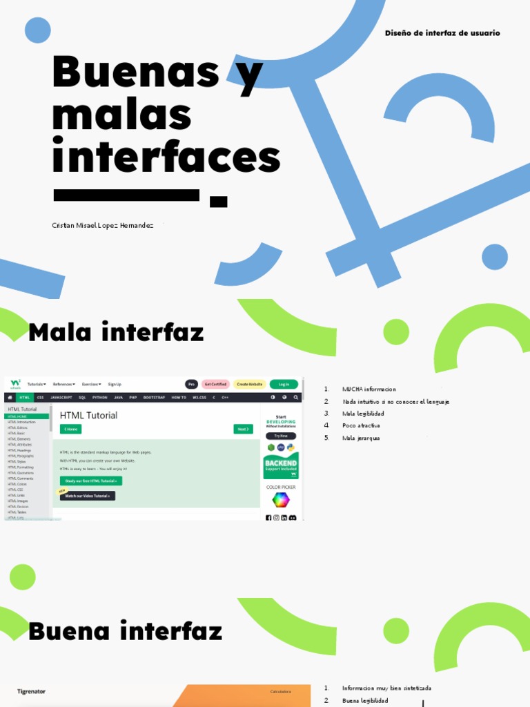 Buenas y Malas Interfaces | PDF