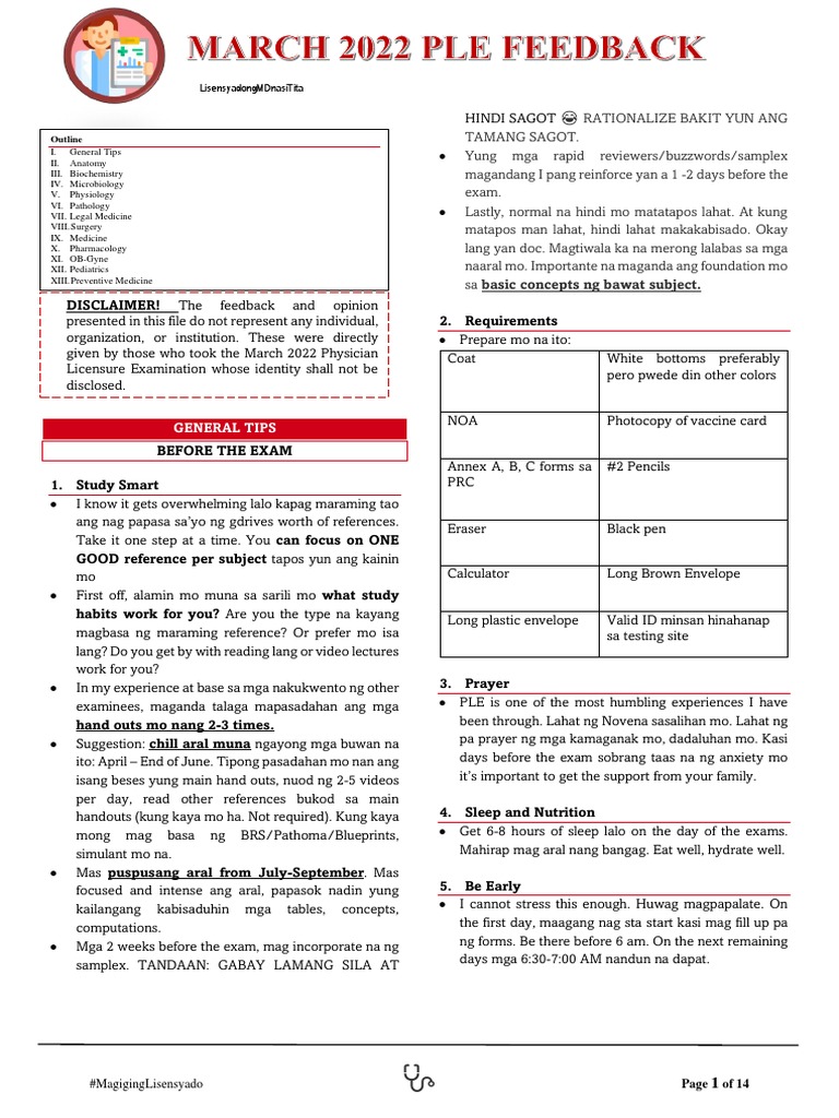 Ple Tips | PDF | Medical Ethics | Childbirth