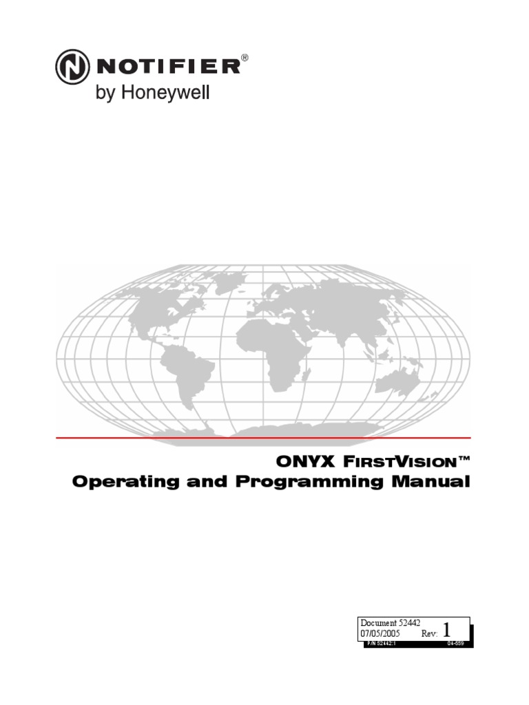 Onyx Fire Alarm System Manual - Notifier | PDF | Computer Network | Smoke