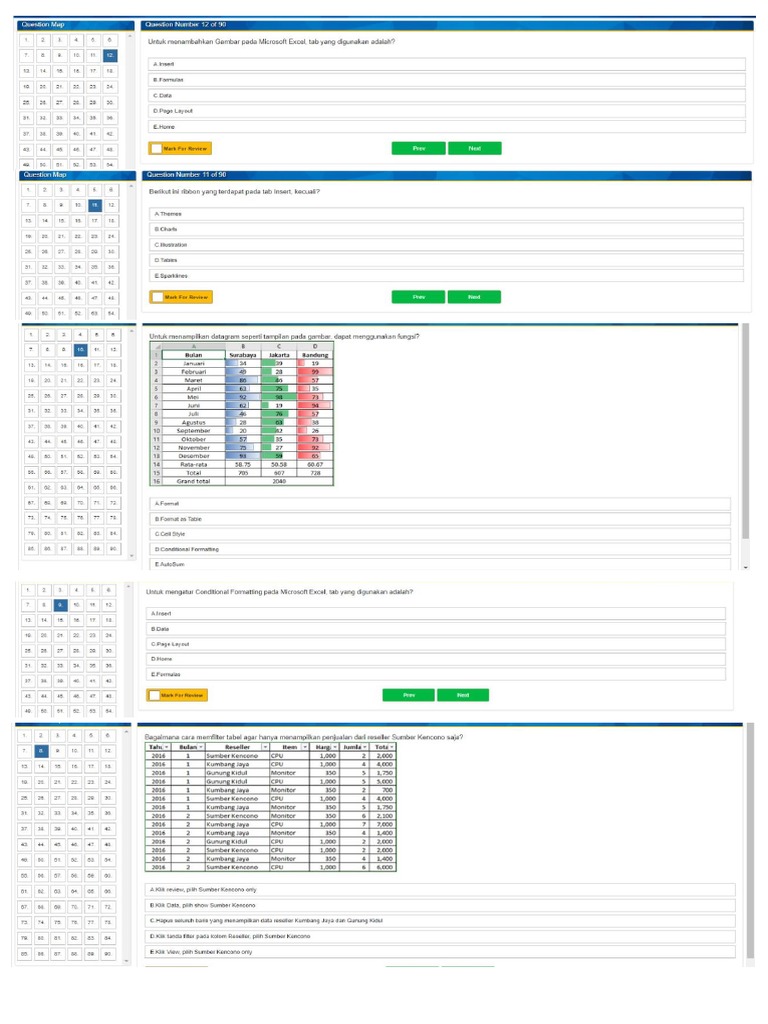 Kisi-Kisi Soal Ms. Office Trust | PDF