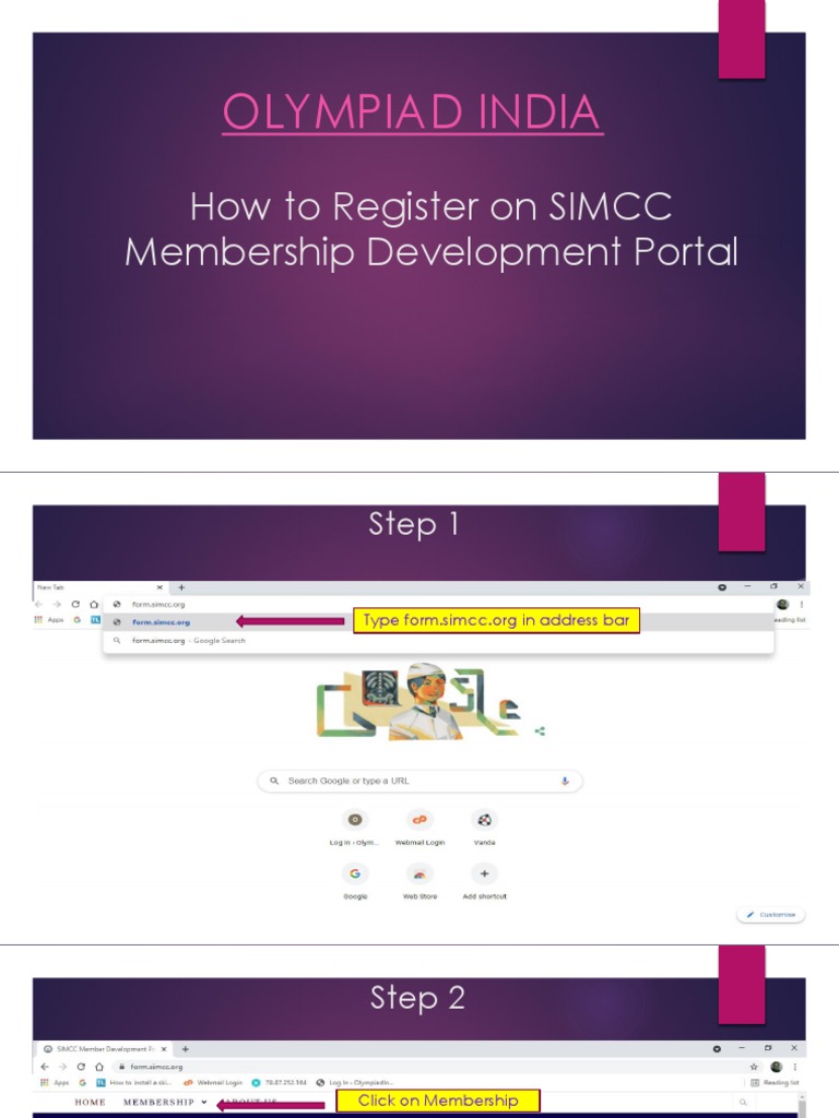 How To Register On Simcc Membership Development Portal For Amo 2021