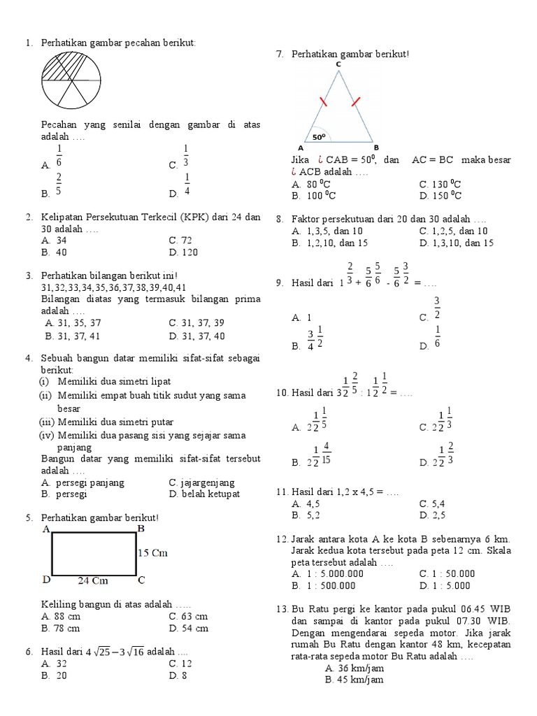 CONTOH_SOAL_PEMBAHASAN_MTK[1] | PDF