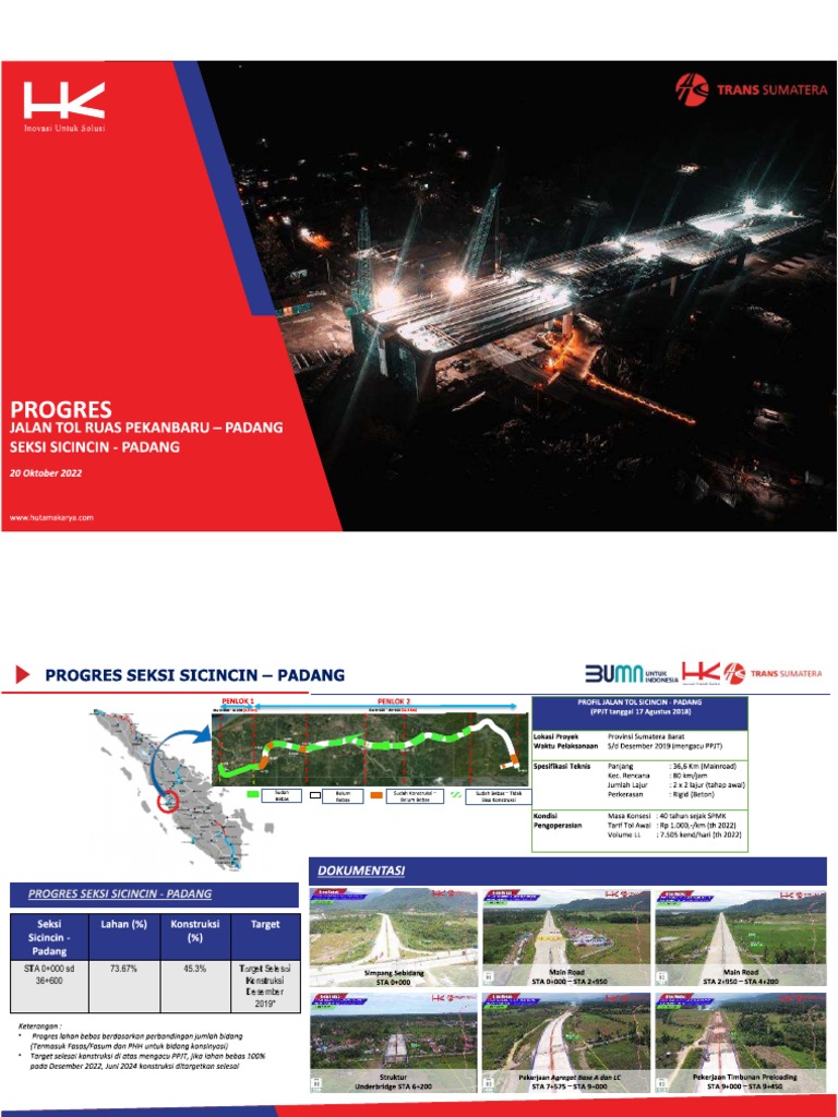 Bahan Paparan Jalan Tol (Gabungan) | PDF