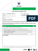 (Appendix C-12) COT-RPMS Inter-Observer Agreement Form For MT I-IV For SY 2022-2023 | PDF ...