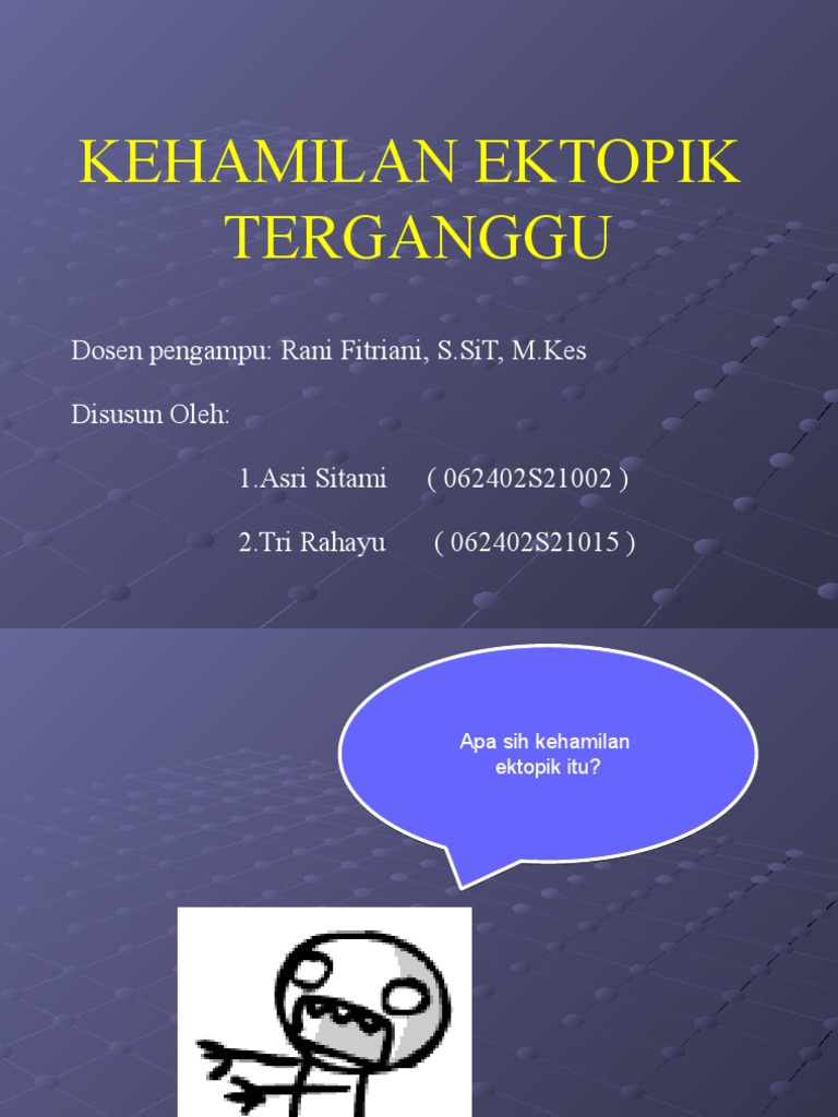 Kehamilan Ektopik: Penyebab dan Penanganan | PDF