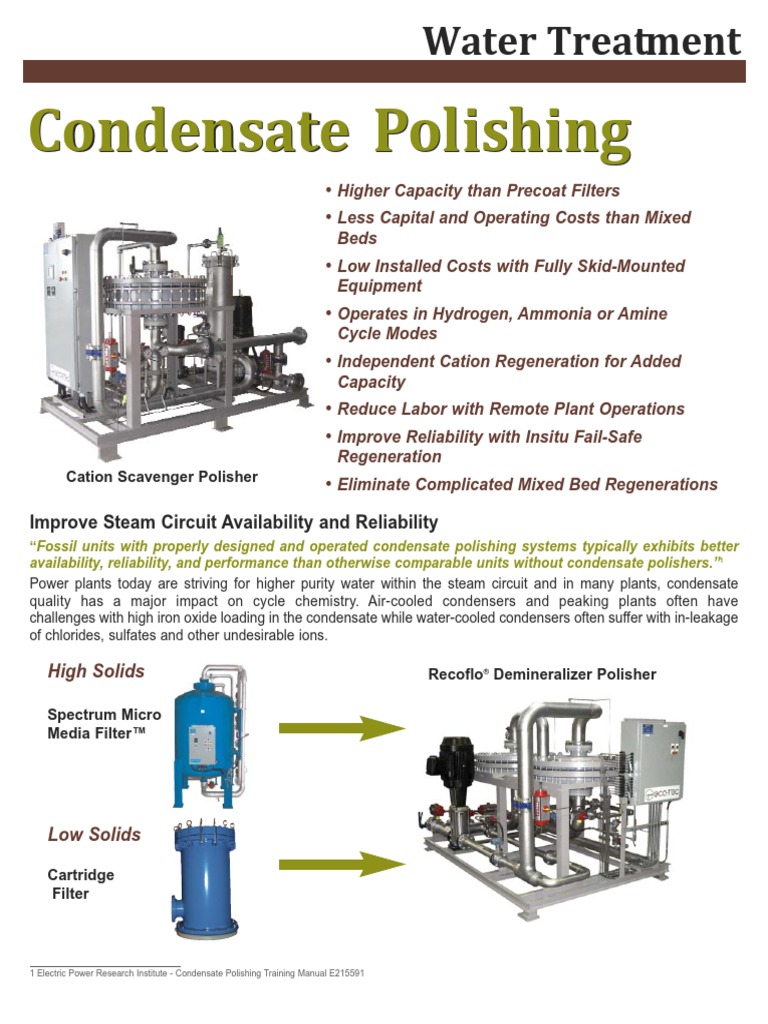 SSWT106 Condensate-Polisher | PDF | Ion | Filtration
