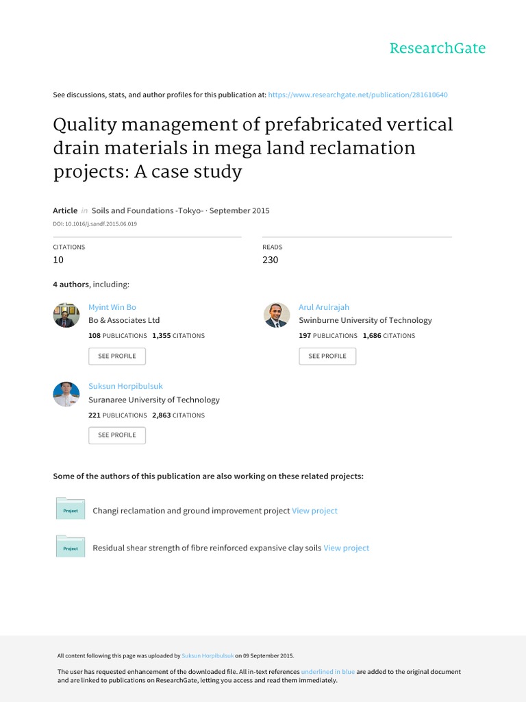 Quality Management of PVD Materials in Mega Land Reclamation Projects ...