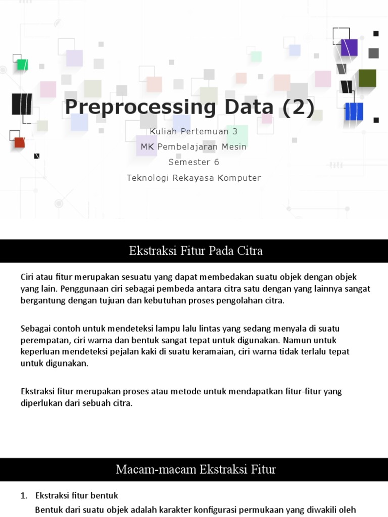 3 Preprocessing Data | PDF