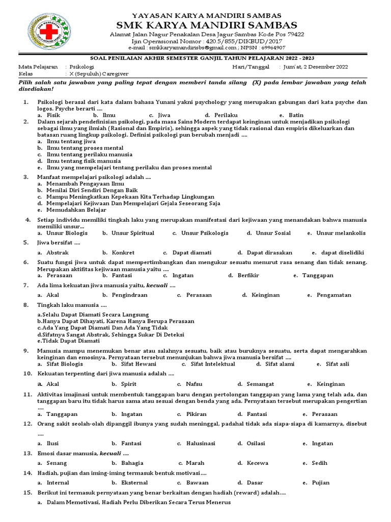 Psikologi X CGV | PDF