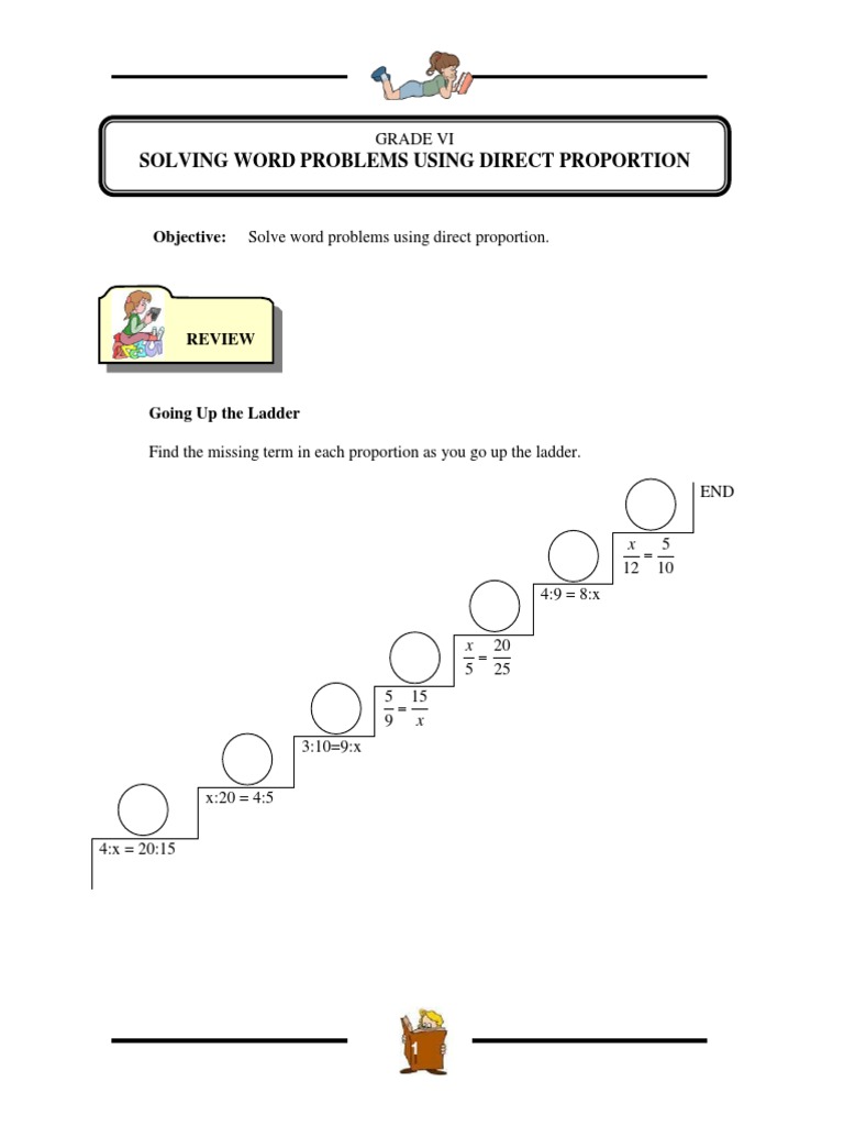 Word Problems Using Direct Proportion | PDF