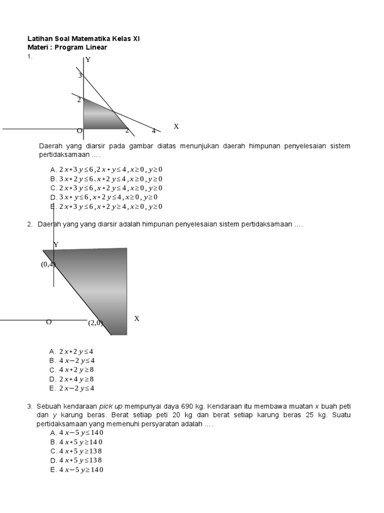 Latihan Soal Matematika Kelas XI | PDF | Metode & Bahan Ajar