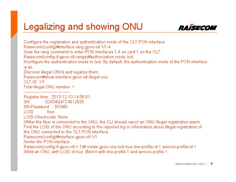 Configure OLT PON Authentication | PDF