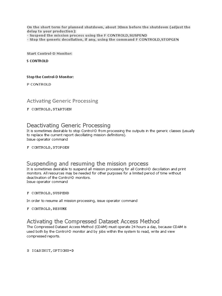Control-D Commands & Utilities | PDF | Computer File | Information Technology Management