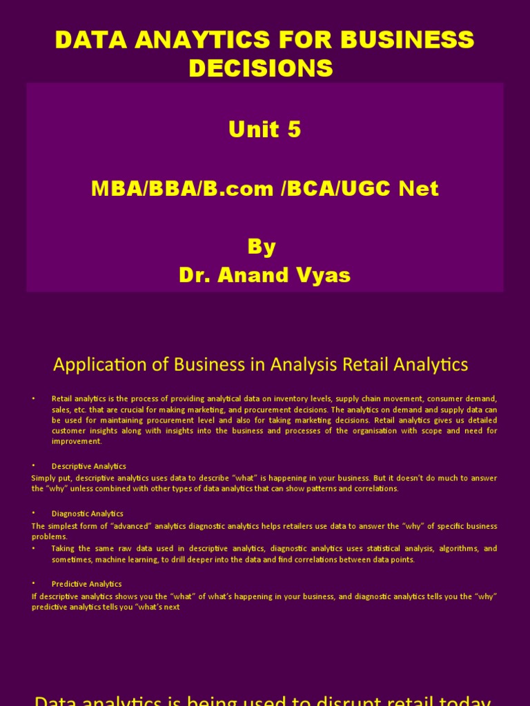 Unit 5 Data Analytics Pdf Analytics Electronic Health Record