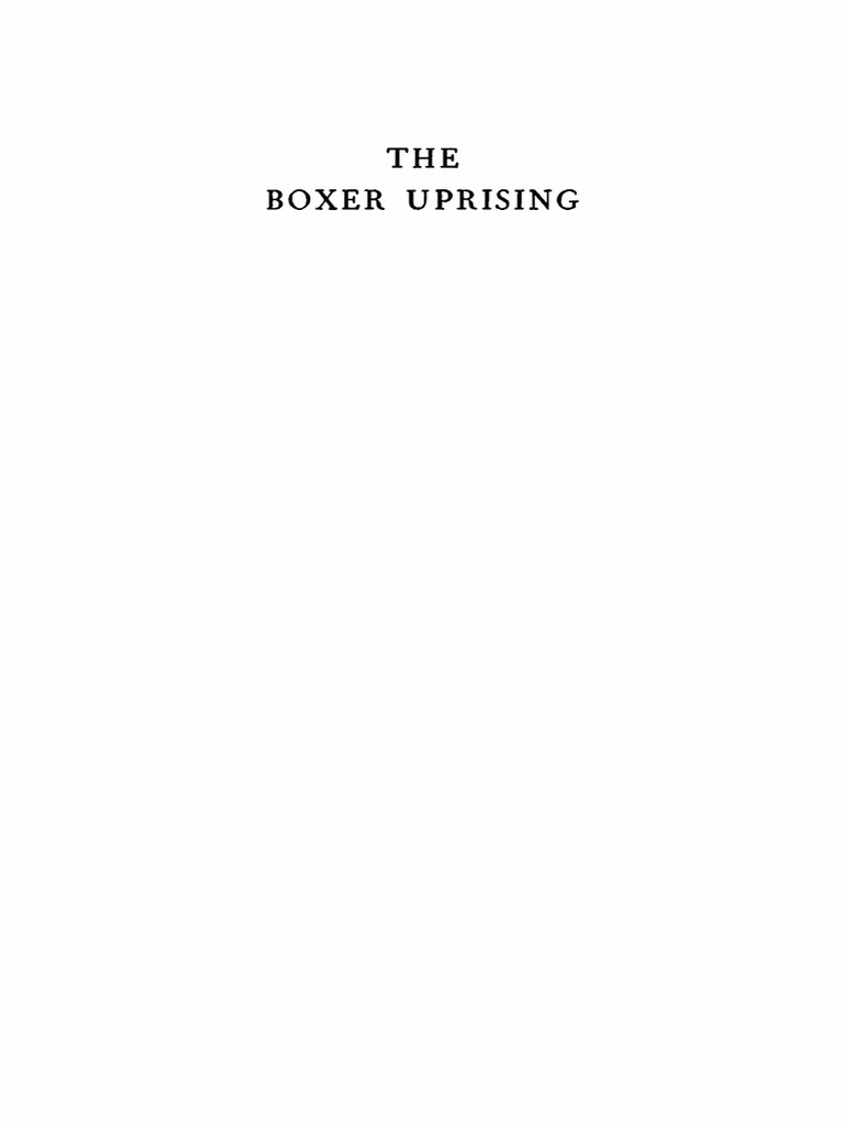 Understanding the Boxer Uprising | PDF | Qing Dynasty | Emperor Of China