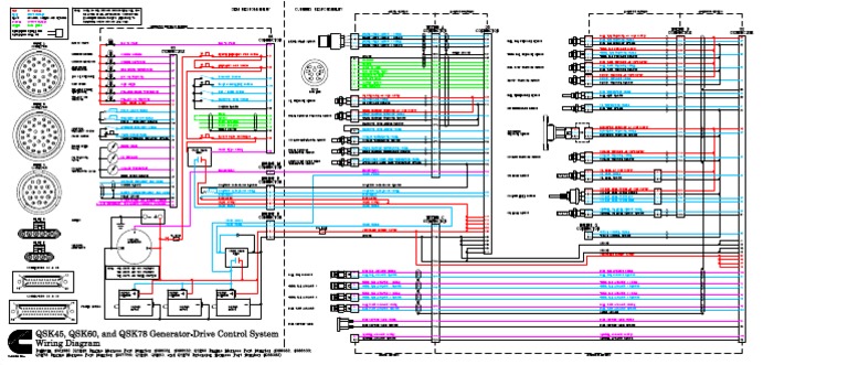 QSK45!60!78 GCS Wiring Diagram Bulletin 4021380 | PDF