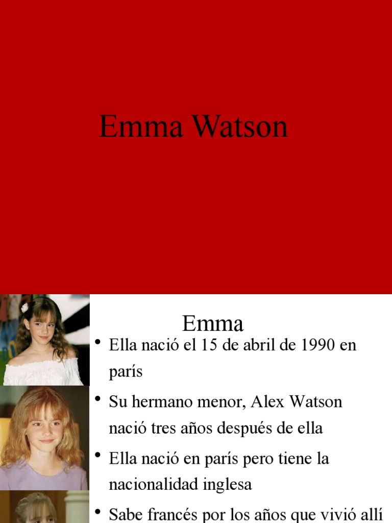 Emma Watson Power Point | PDF
