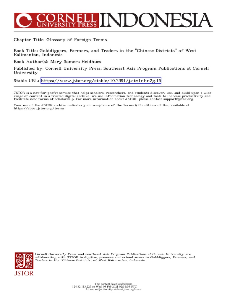 Glossary of Foreign Terms | Download Free PDF | Indonesia | Southeast Asia