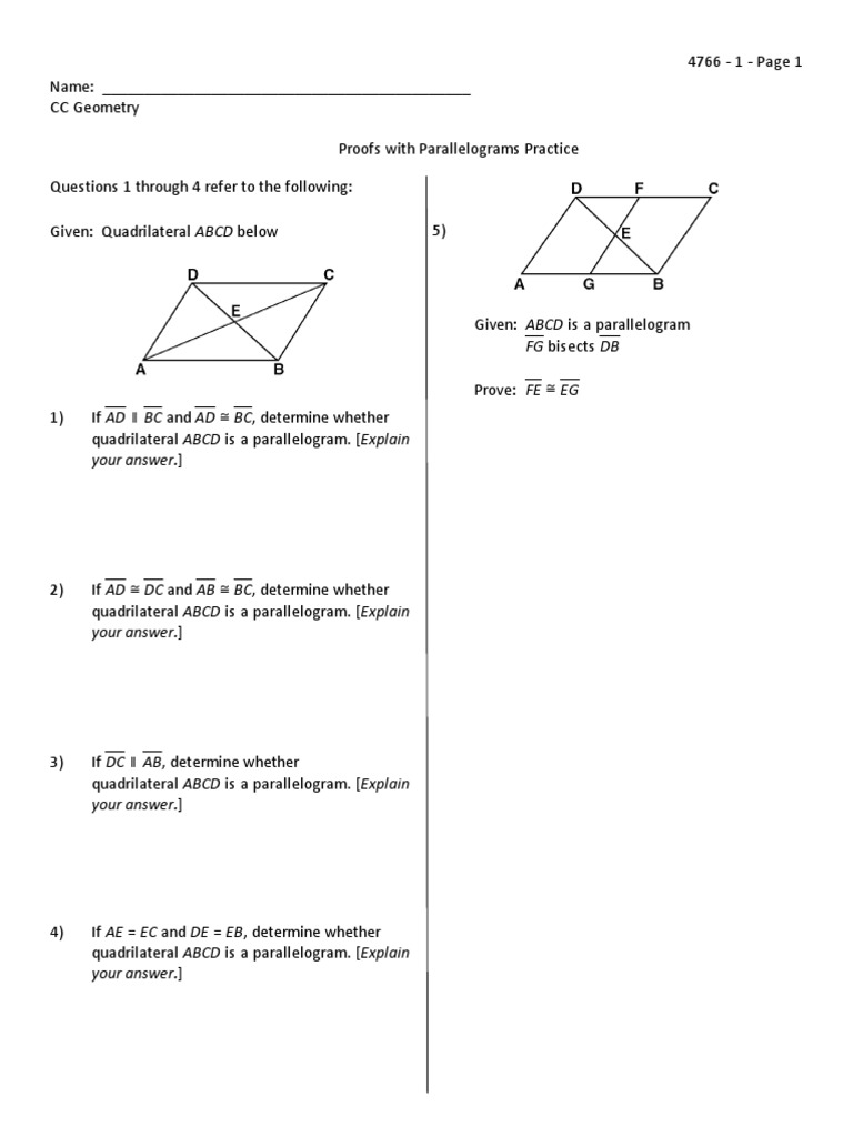 Parallelogram S | PDF | Geometric Shapes | Elementary Mathematics