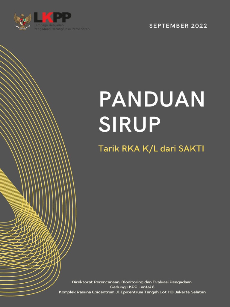 00 - Panduan SIRUP-Tarik RKA KL Dari SAKTI | PDF