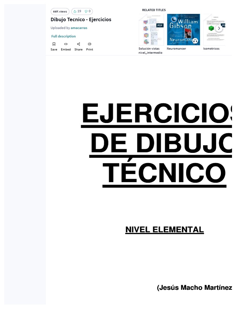 PDF Dibujo Tecnico Ejercicios Compress | PDF | Elipse | Triángulo