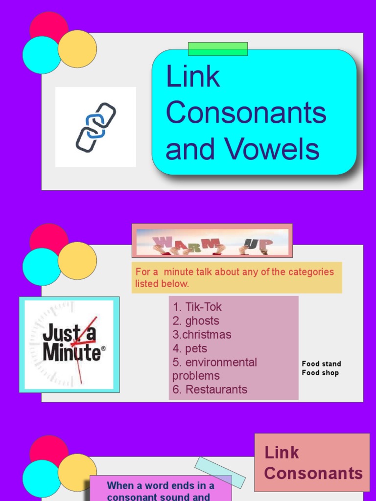 B2 Linking Consonants and Vowels | PDF