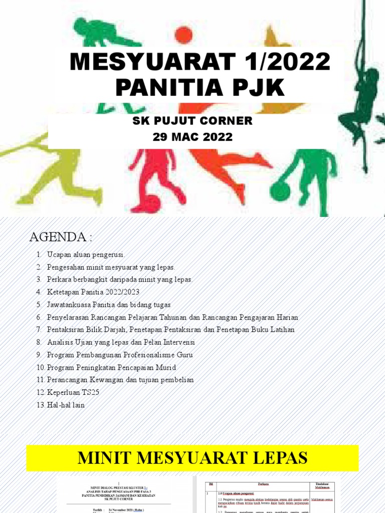 Mesyuarat Panitia PJK | PDF