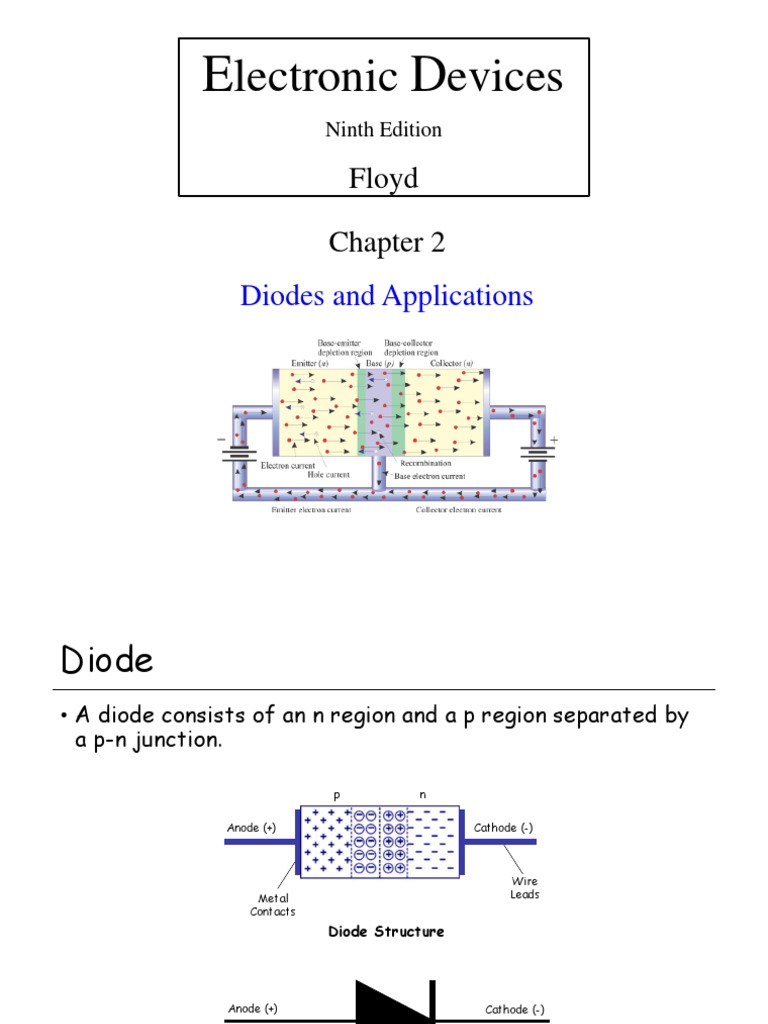 Chapter 2 Diode and Application - New | PDF | Rectifier | P–N Junction