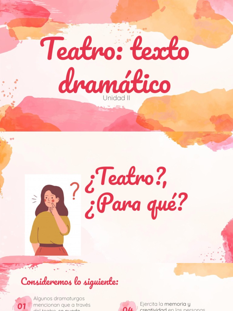 Unidad II - Textodramático | PDF | Teatro | Las artes escénicas