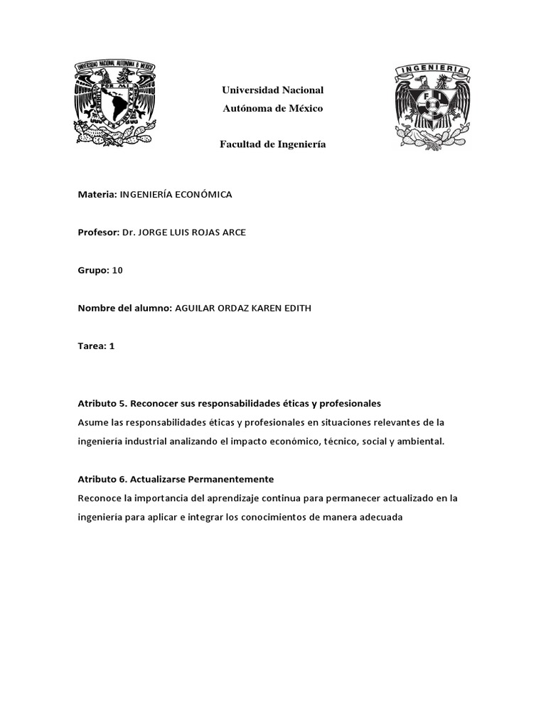 Tarea 1 ING ECON Jorge | PDF | Ingeniería | Información